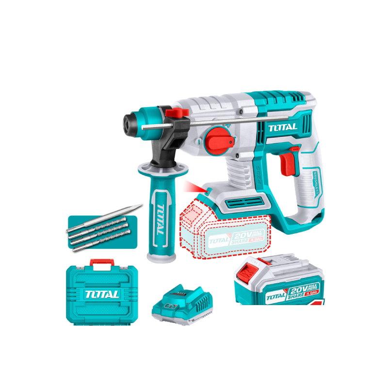 Buy Total Cordless Rotary Hammer Drill 2.0J SDS PLUS TRHLI202081 Online ...