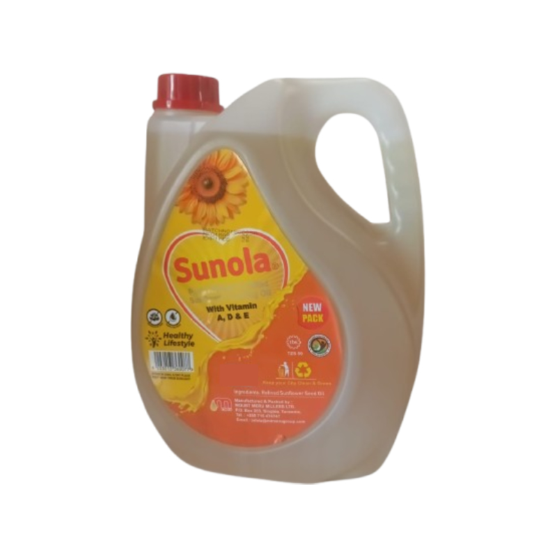 Buy Sunola Pure Refined Sunflower Cooking Oil 3L Online TZ | Nidadanish
