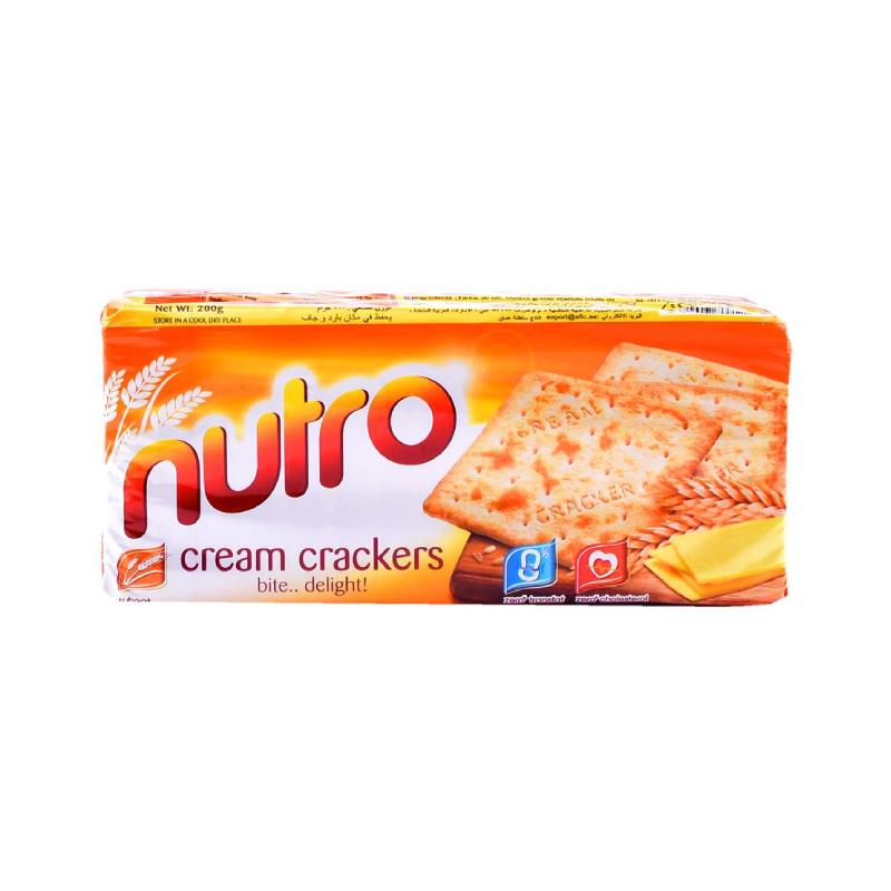 Buy Nutro Cream Crackers Biscuit 200g (Pack of 24pcs) | NidaDanish Tanzania