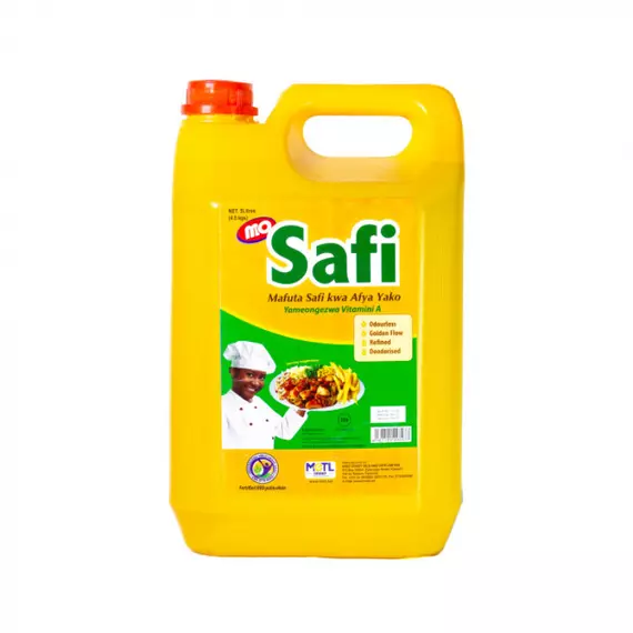 Buy Mo Safi Cooking Oil 5 liters Pack of 4 | Nidadanish Tanzania