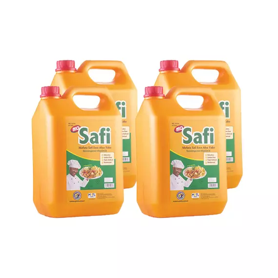 Buy Mo Safi Cooking Oil 5 liters Pack of 4 | Nidadanish Tanzania