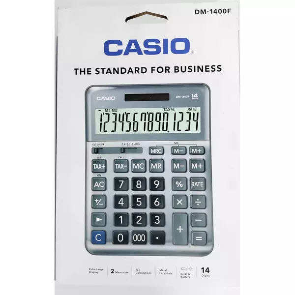 Buy Casio Calculator 14 Digits DM-1400F | NidaDanish Tanzania